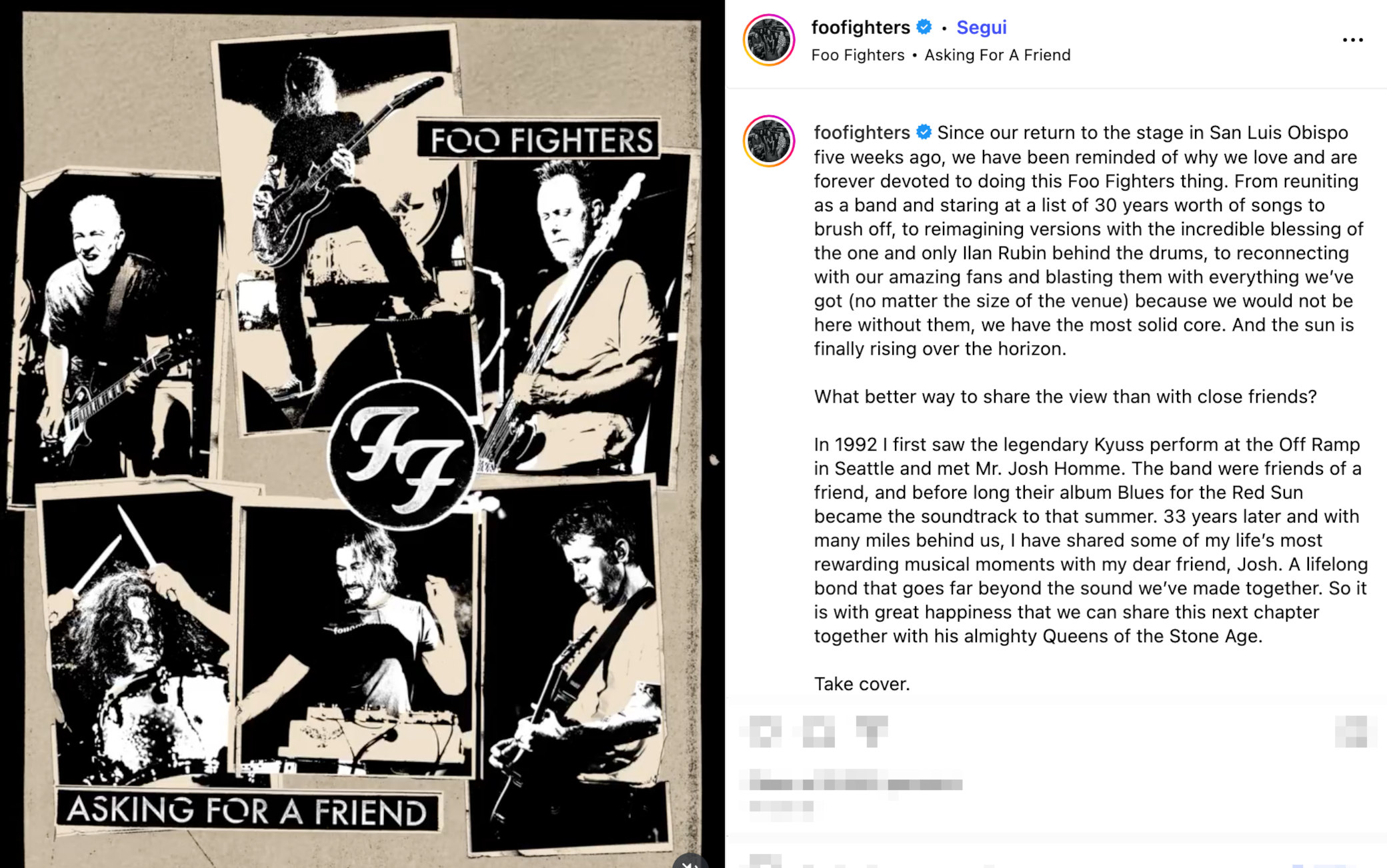 Foo Fighters, Dave Grohl annuncia un nuovo album I Sky TG24