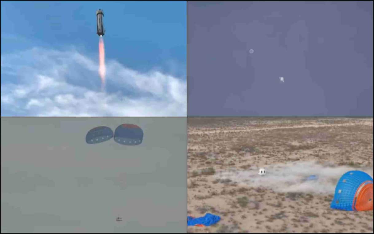 New Shepard di Blue Origin, lancio nello Spazio e rientro sulla Terra ...