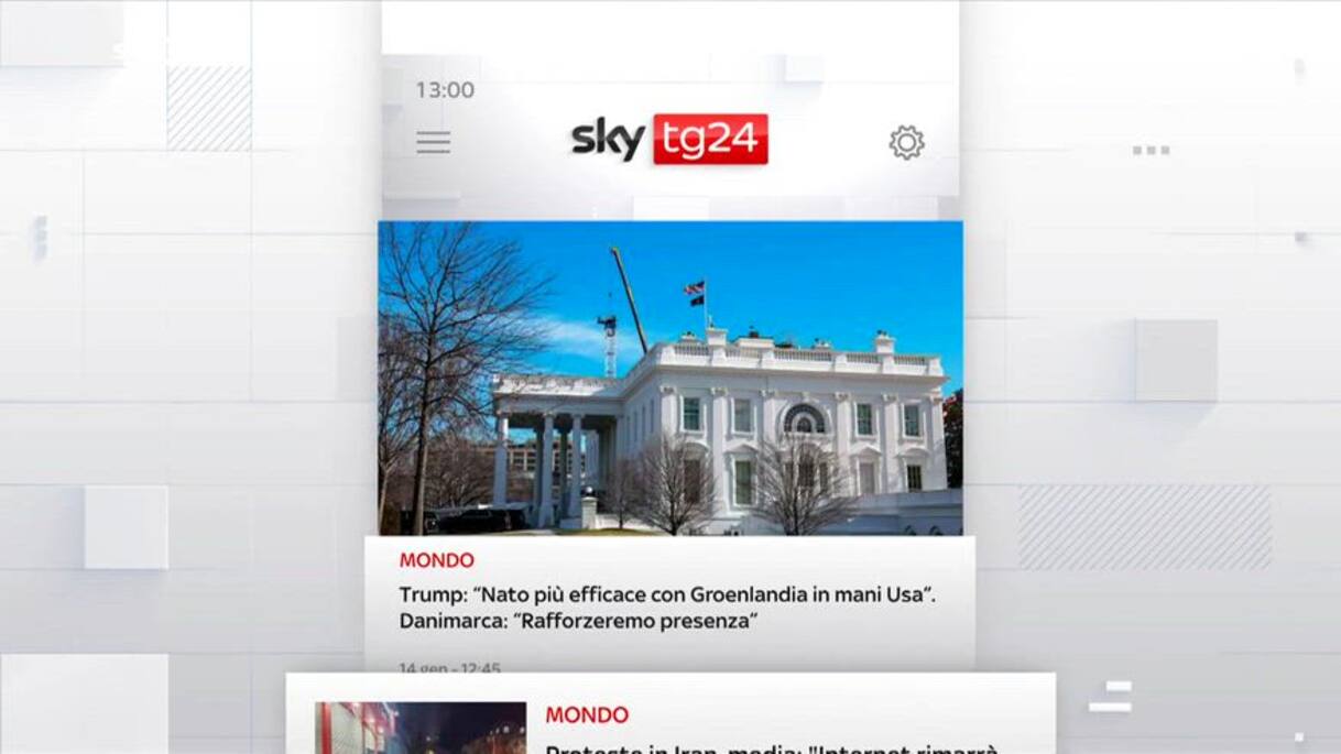 I titoli di Sky TG24 del 14 gennaio 2026 - edizione h.13 | Video Sky TG24