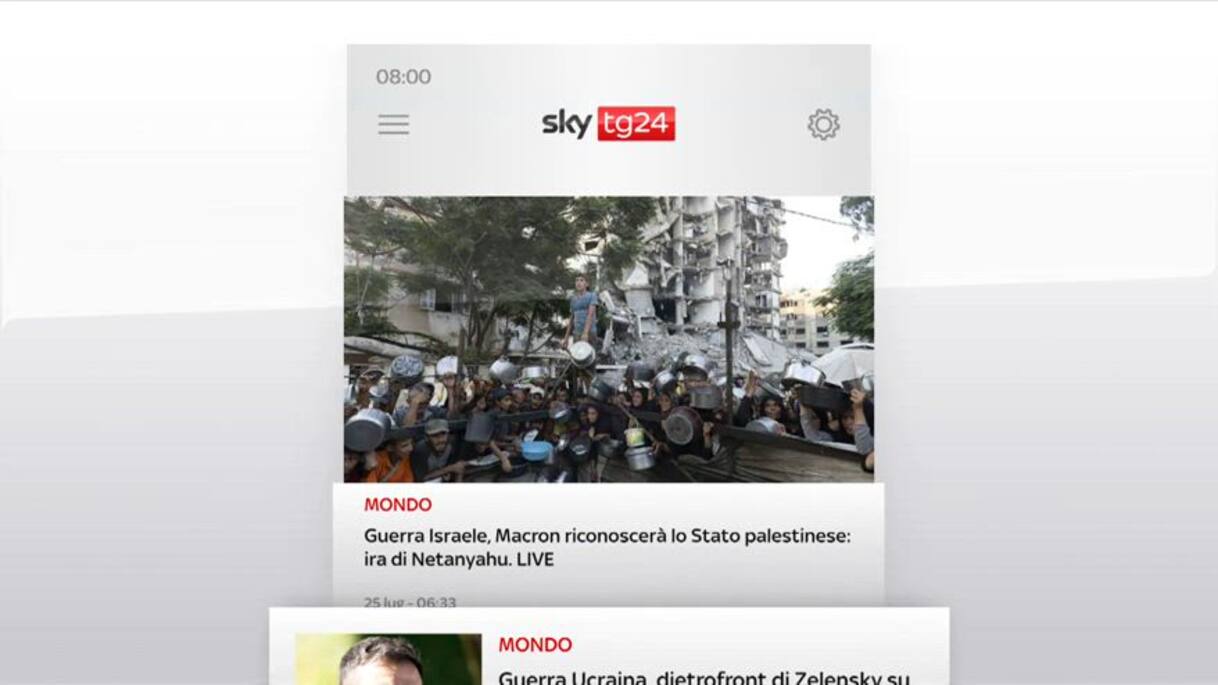 I titoli di Sky Tg24 del 25 luglio, edizione delle 8 | Video Sky TG24
