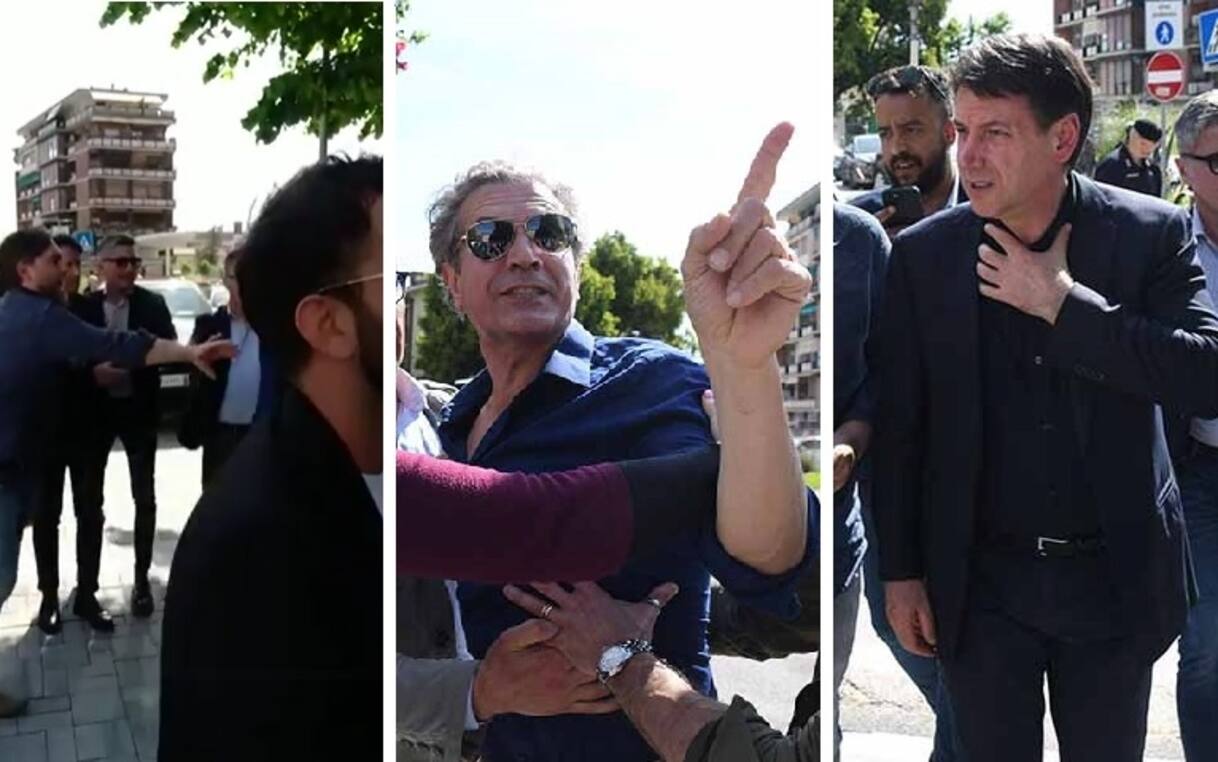 Giuseppe Conte aggredito da un No Vax a Massa | Sky TG24