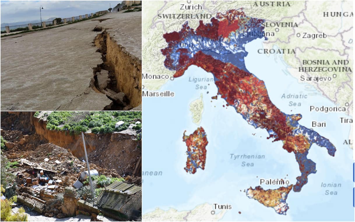 Frane, la mappa del rischio idrogeologico in Italia | Sky TG24