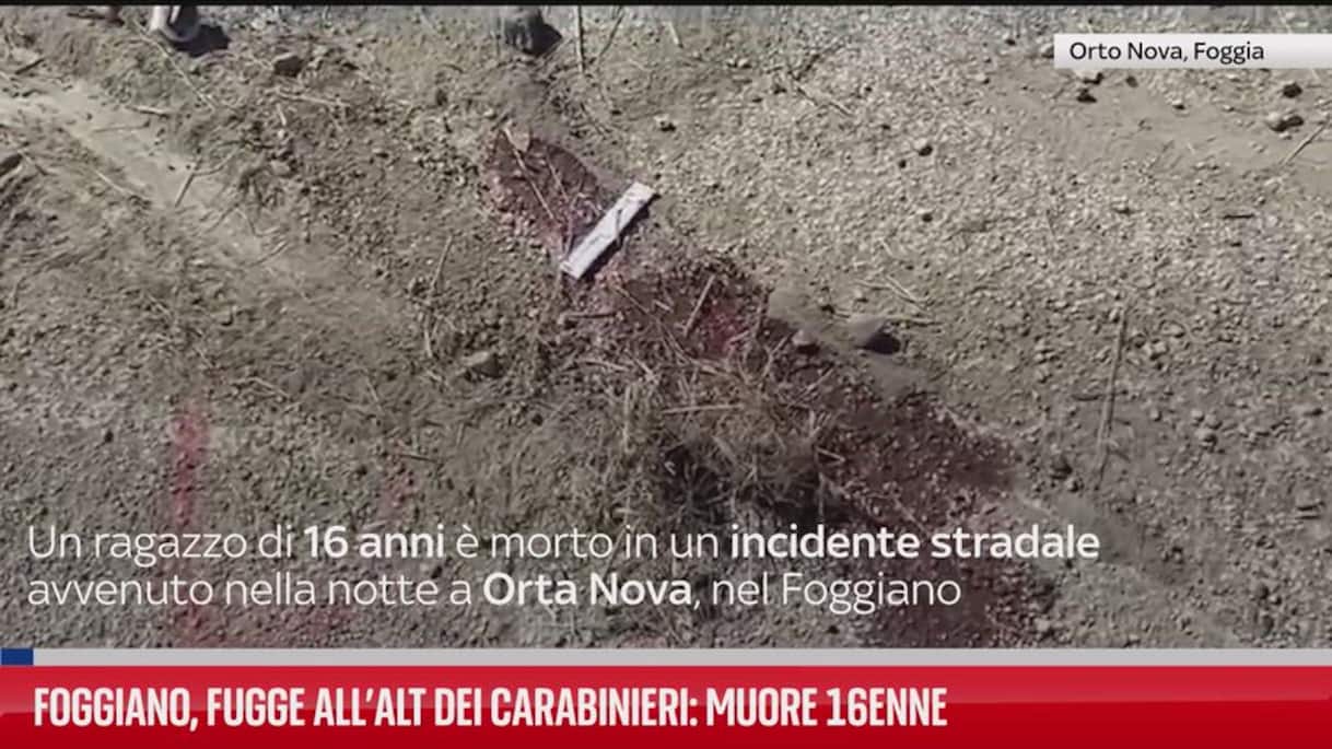 Foggiano, fugge all'alt dei carabinieri: muore 16enne | Video Sky TG24