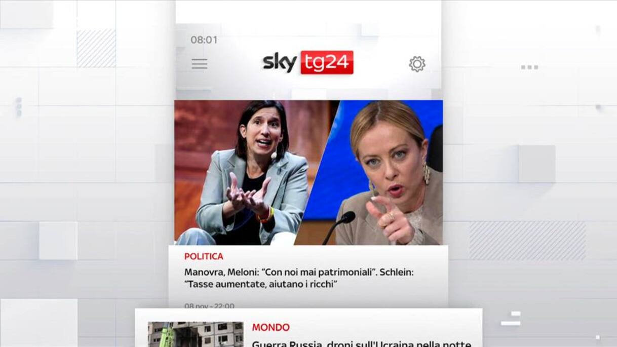 I titoli di Sky TG24 del 9 novembre 2025 - edizione h8 | Video Sky TG24