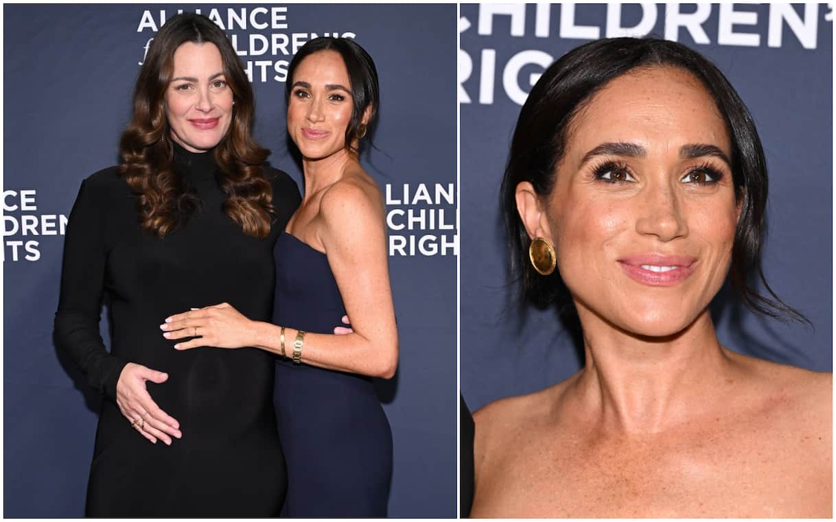 Meghan Markle con l'amica Kelly McKee Zafjen a un evento a Beverly ...