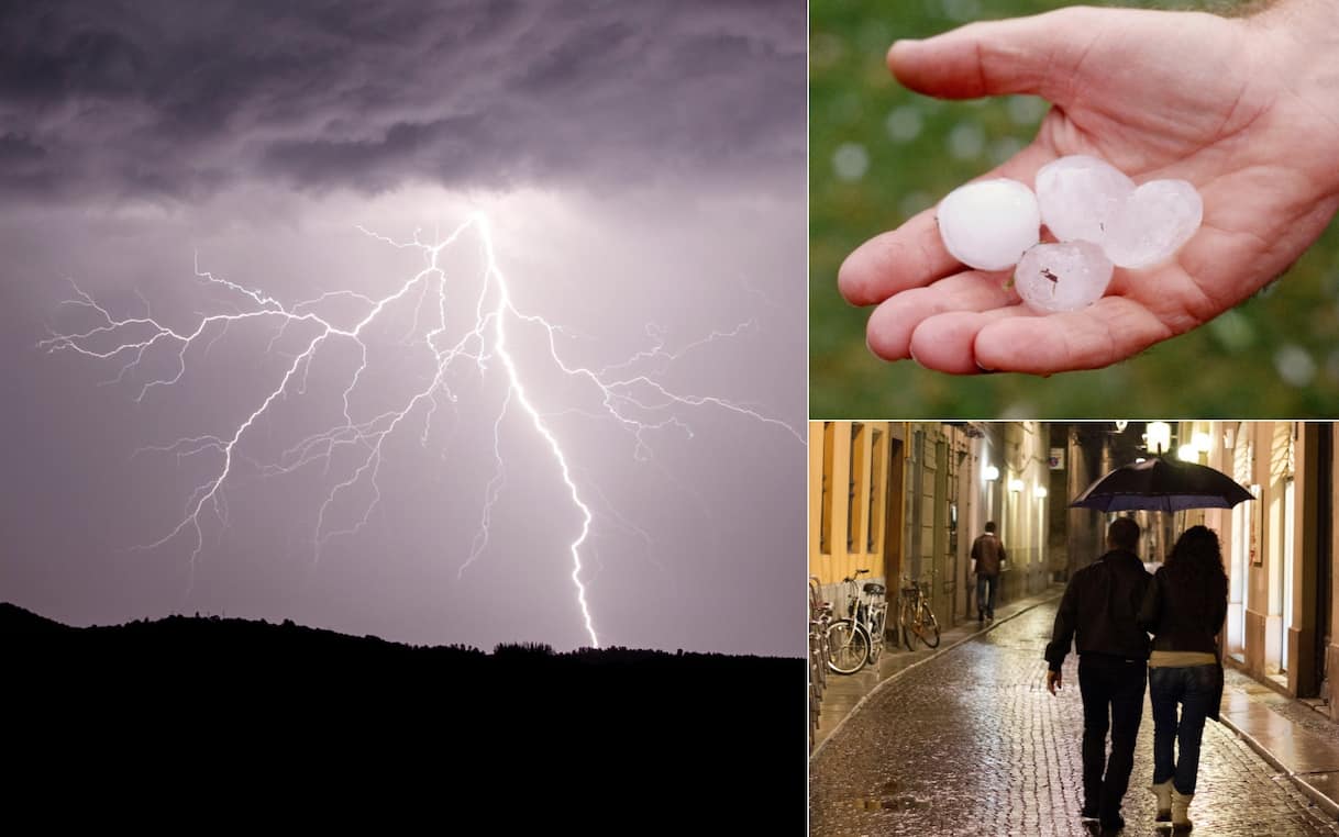 Meteo, temporali e grandine dopo ondata di caldo: regioni a rischio ...