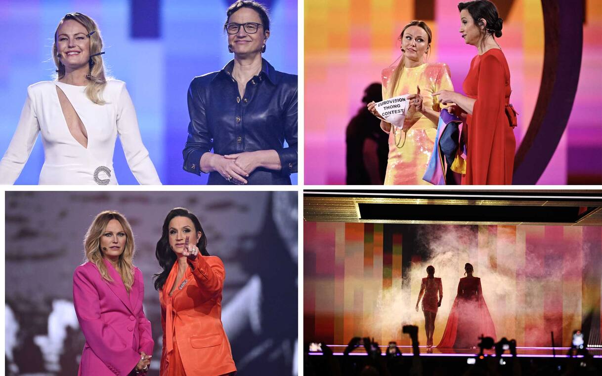 Eurovision 2024, chi sono le presentatrici Malin Akerman e Petra Mede ...