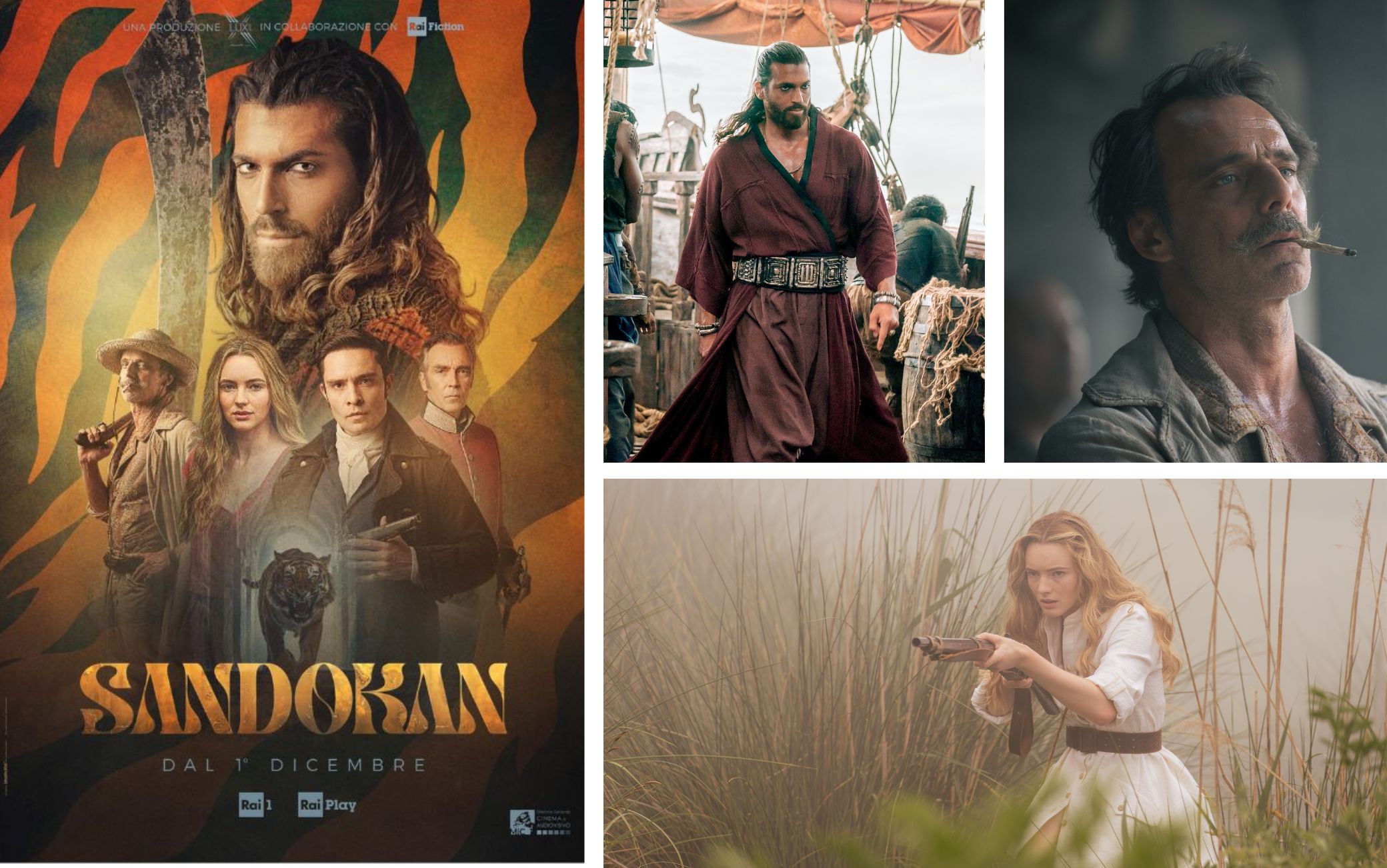 Sandokan torna in tv da stasera, il cast della serie tv con Can Yaman ...