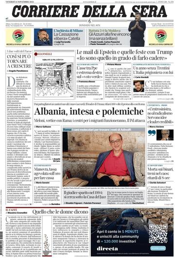 Le prime pagine dei quotidiani di oggi 14 novembre: la rassegna stampa ...