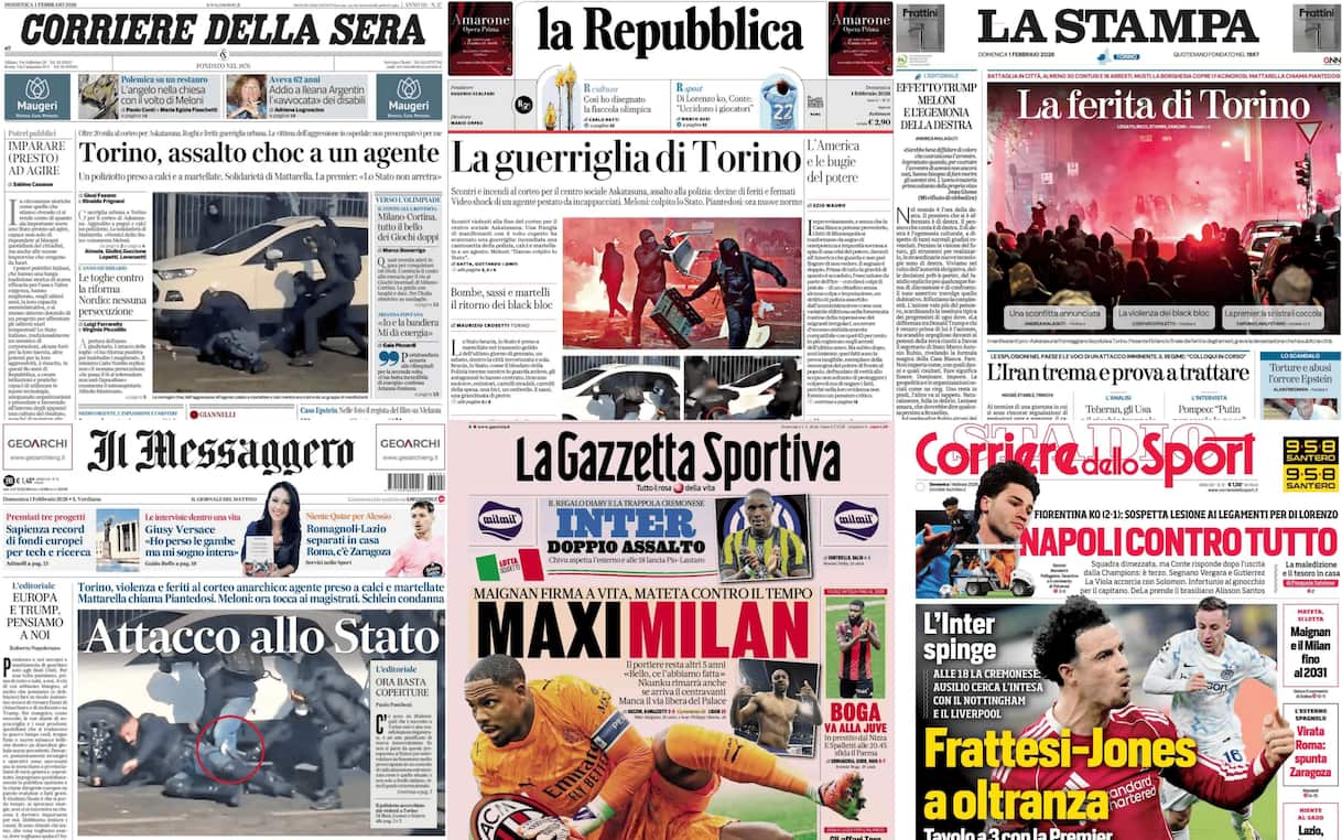 Le prime pagine dei quotidiani di oggi 1° febbraio: la rassegna stampa ...