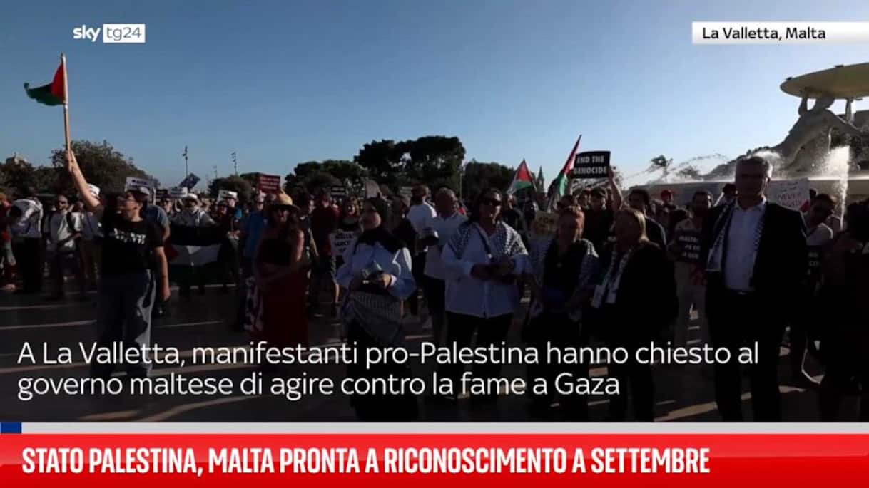 Stato Palestina, Malta pronta a riconoscimento a settembre | Video Sky TG24