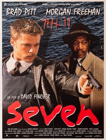 “Seven”, 30 anni fa usciva il thriller con Brad Pitt e Morgan Freeman ...
