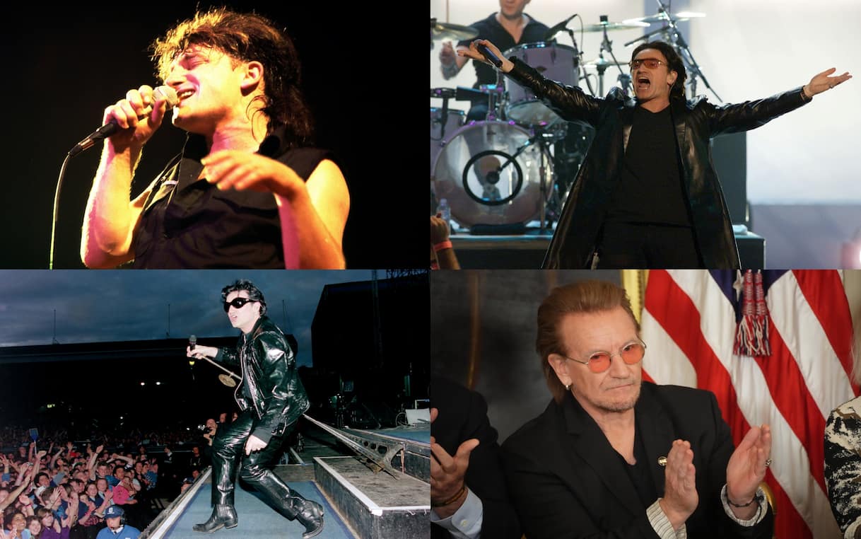 Bono, il leader degli U2, compie 65 anni: i look dagli esordi a oggi ...