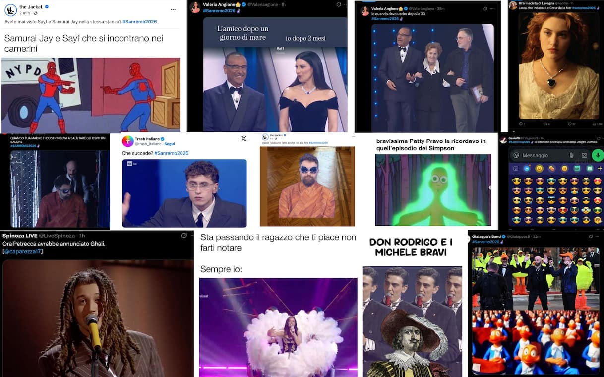 Sanremo 2026, i meme più divertenti sulla prima serata del Festival ...