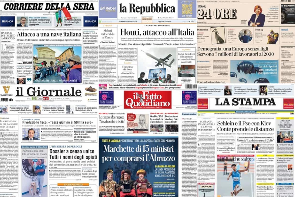 Le prime pagine dei quotidiani di oggi 3 marzo: la rassegna stampa ...