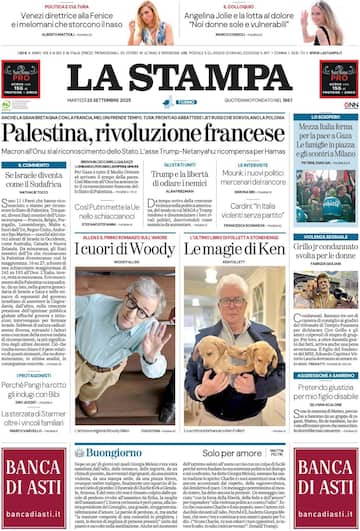 Le prime pagine dei quotidiani di oggi 23 settembre: la rassegna stampa ...
