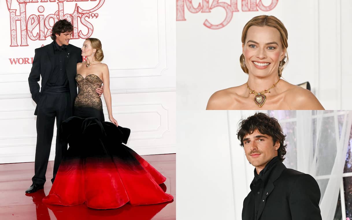 Cime tempestose, Margot Robbie e Jacob Elordi sul red carpet della ...