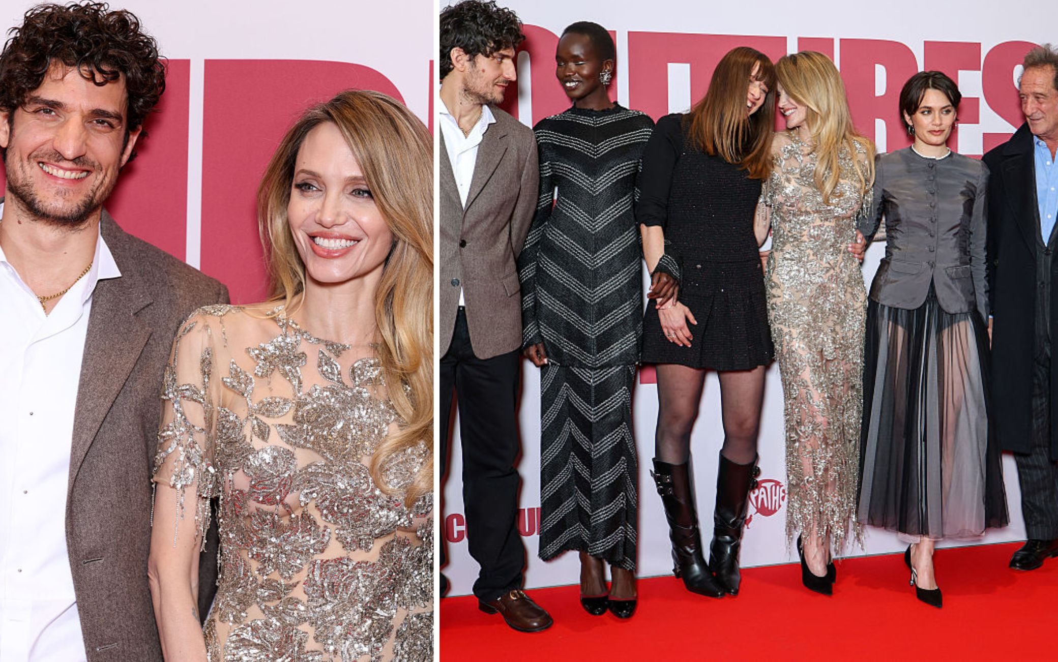 Angelina Jolie e Louis Garrell sul red carpet della premiere di Couture ...