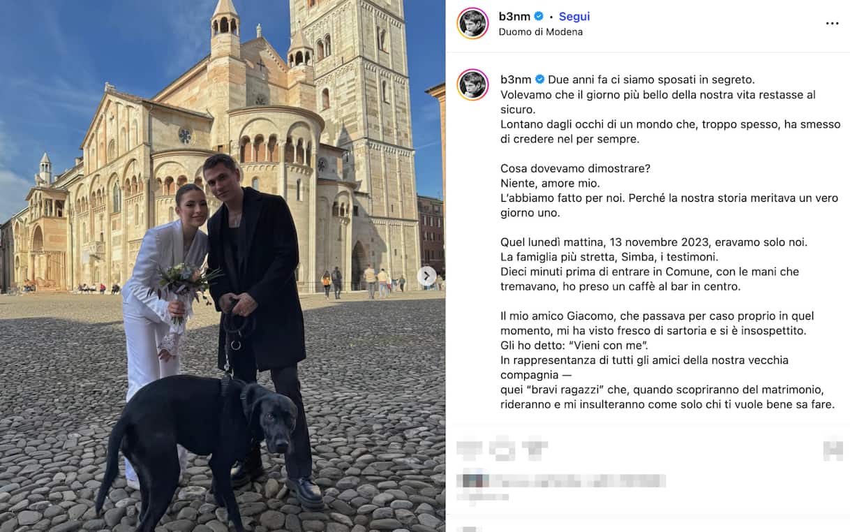 Benjamin Mascolo ha condiviso le foto del matrimonio con Greta Cuoghi I ...