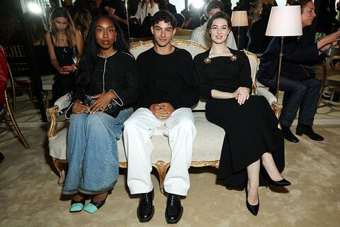 Chanel, il front row della sfilata Cruise 2026 a Biarritz. FOTO | Sky TG24
