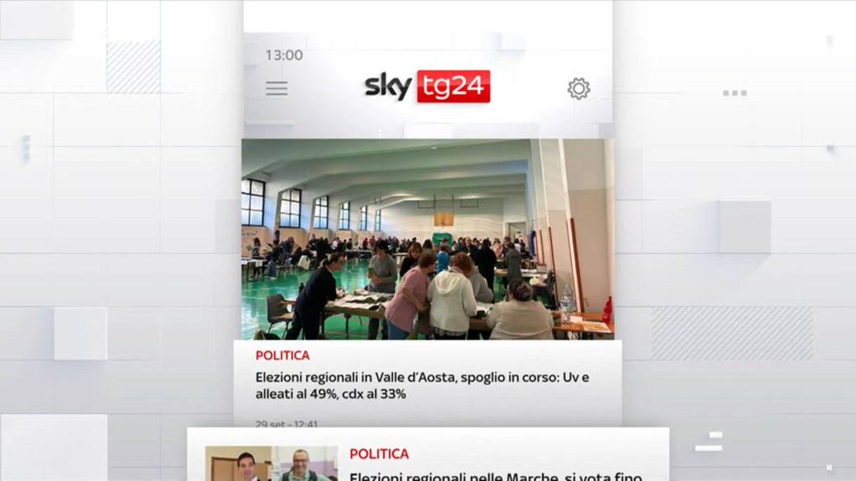 I titoli di Sky TG24 del 29 settembre: edizione delle 13 | Video Sky TG24