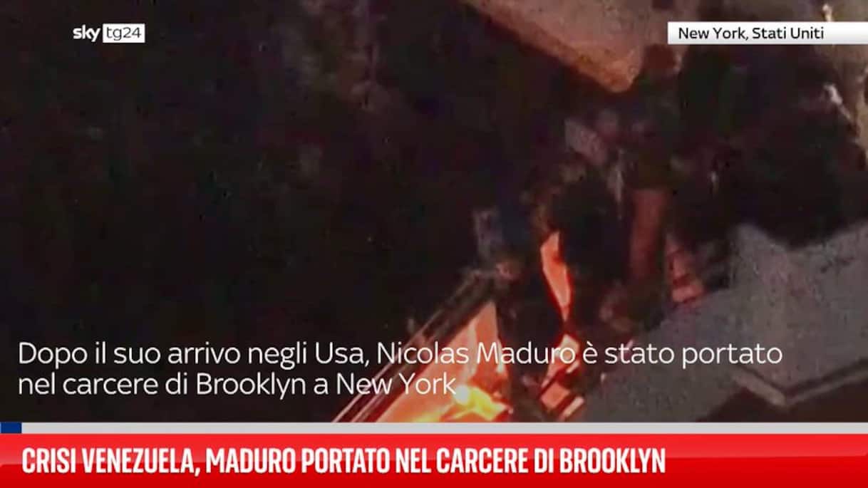 Venezuela, Maduro portato nel carcere di Brooklyn | Video Sky TG24