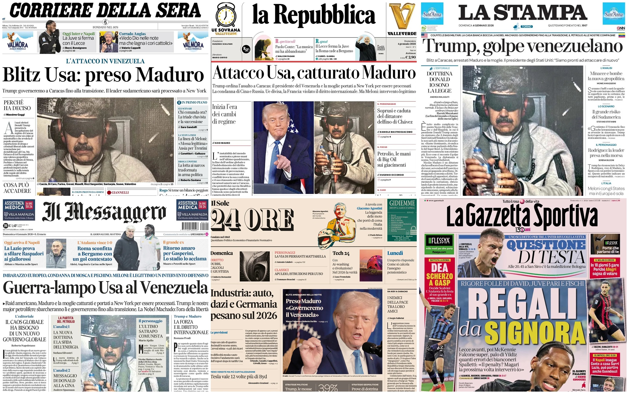 Le prime pagine dei quotidiani di oggi 4 gennaio: la rassegna stampa di ...