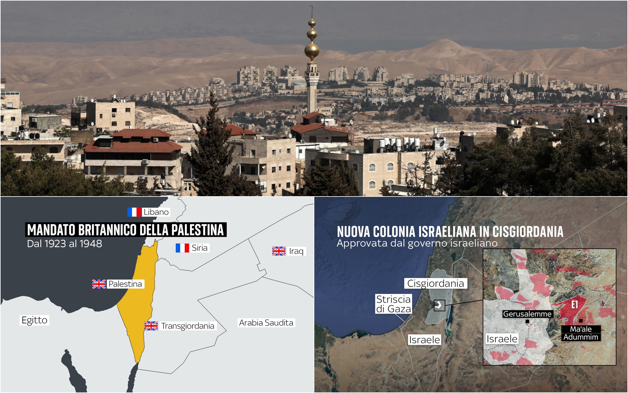 I territori palestinesi e Israele, la cronistoria fino alla colonia E1 ...