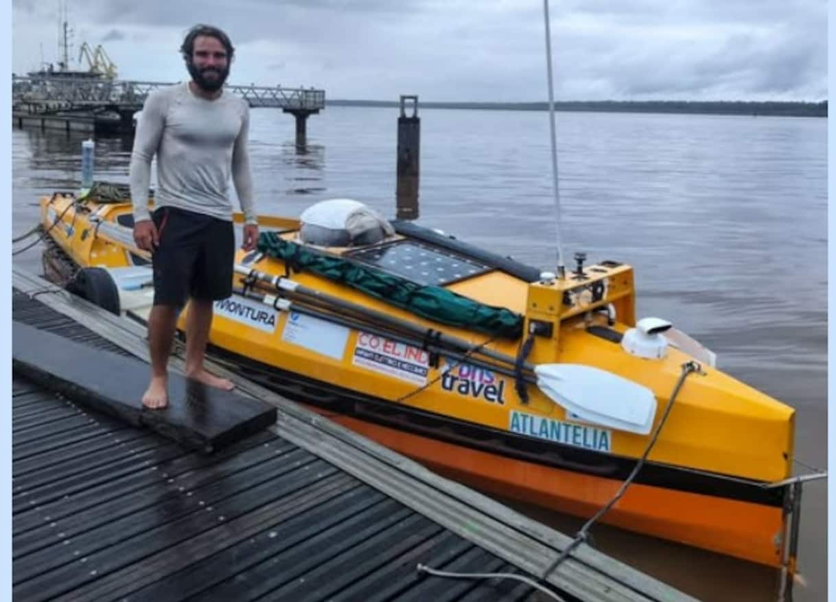 Un umbro completa la traversata dell'oceano Atlantico in barca a remi ...