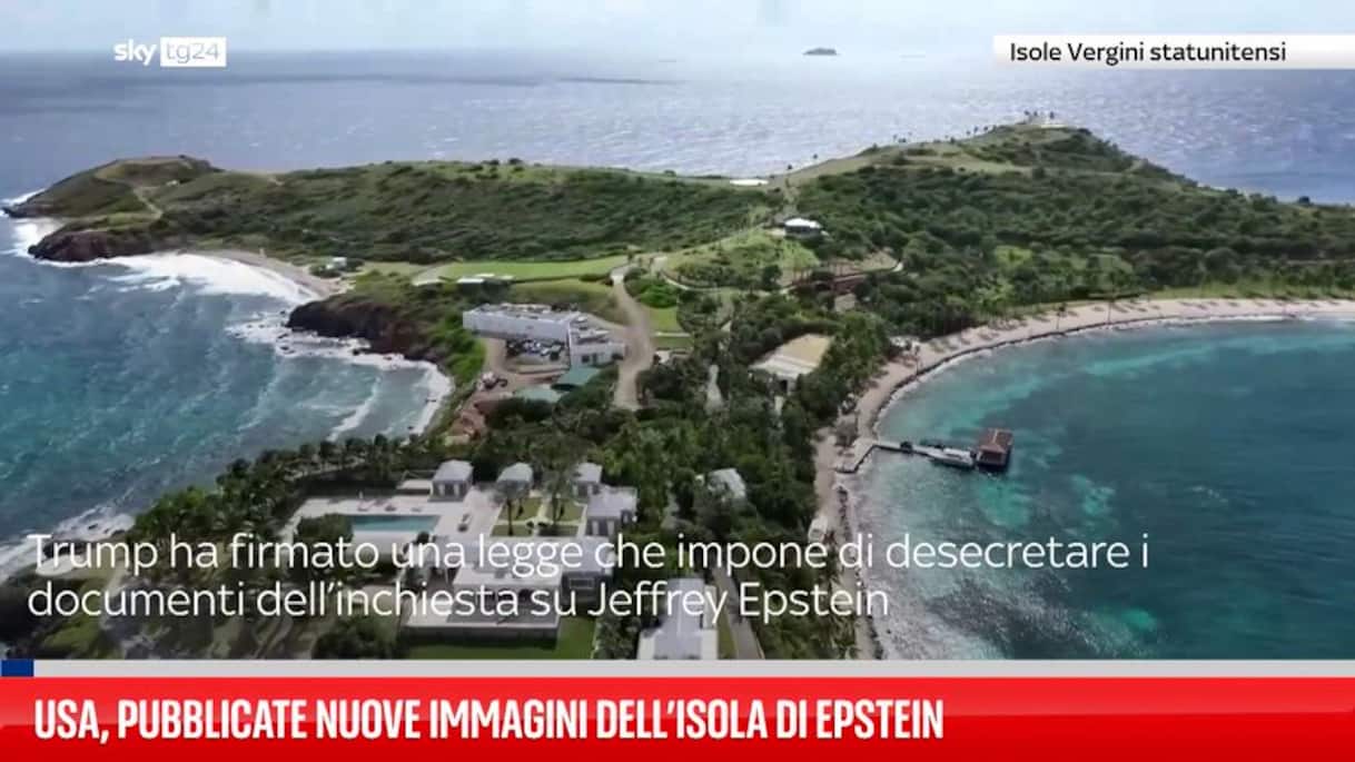 Usa, pubblicate nuove immagini dell’isola di Epstein | Video Sky TG24
