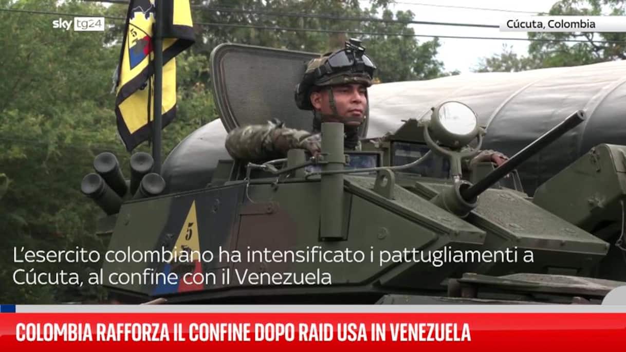 Colombia rafforza il confine dopo raid Usa in Venezuela | Video Sky TG24